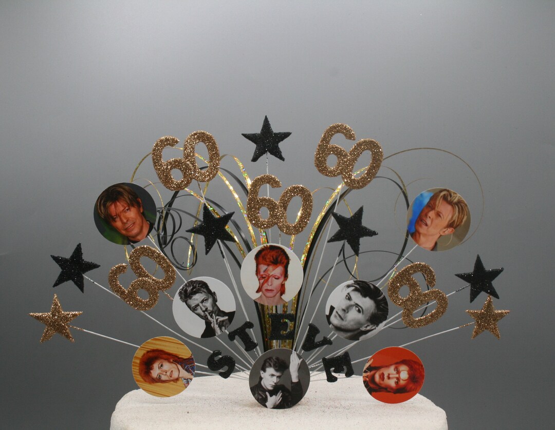 David Bowie Cake Topper Cake Decoration Cake Spray Birthday - Etsy