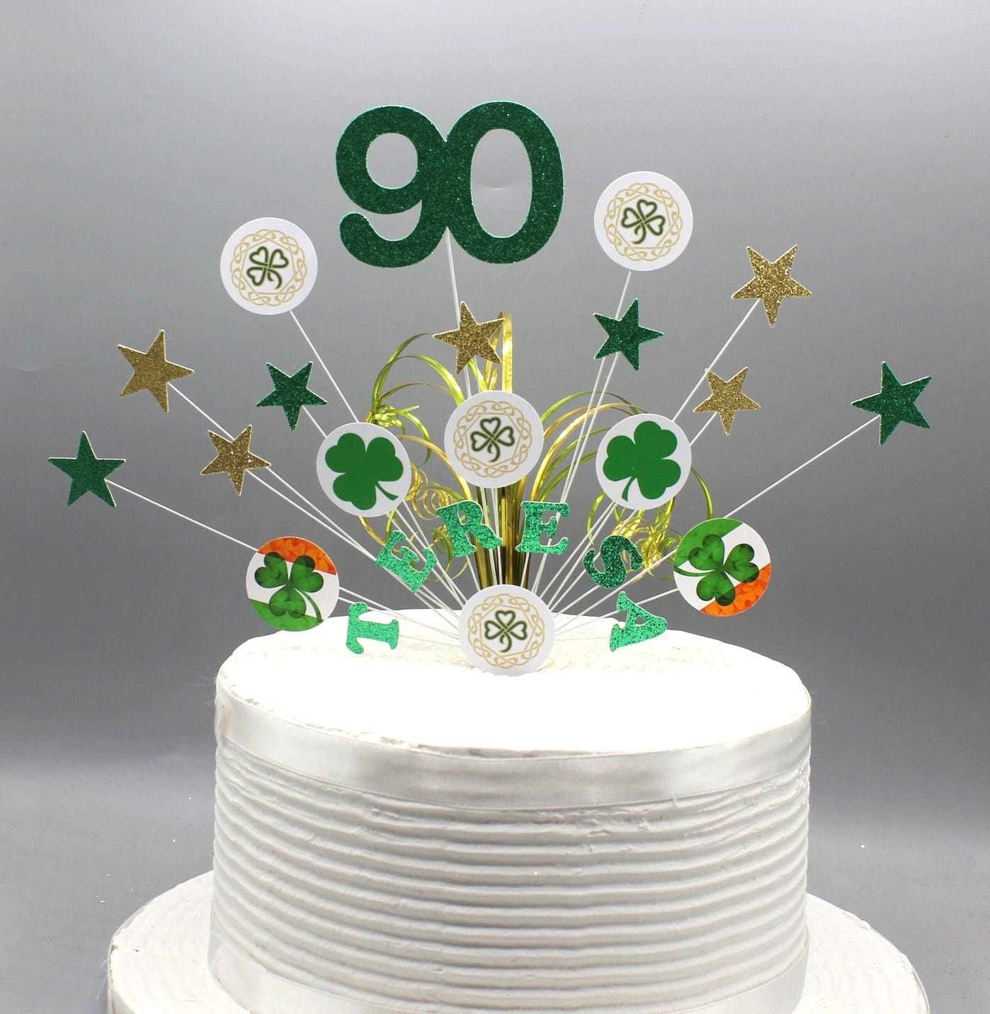 Irish Shamrock Cake Topper Cake Decoration Cake Spray Birthday ...
