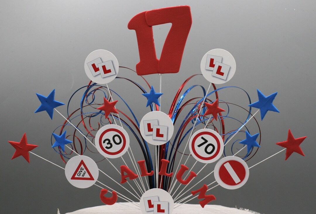 Learner Driver Cake Topper Cake Decoration Cake Spray Birthday ...