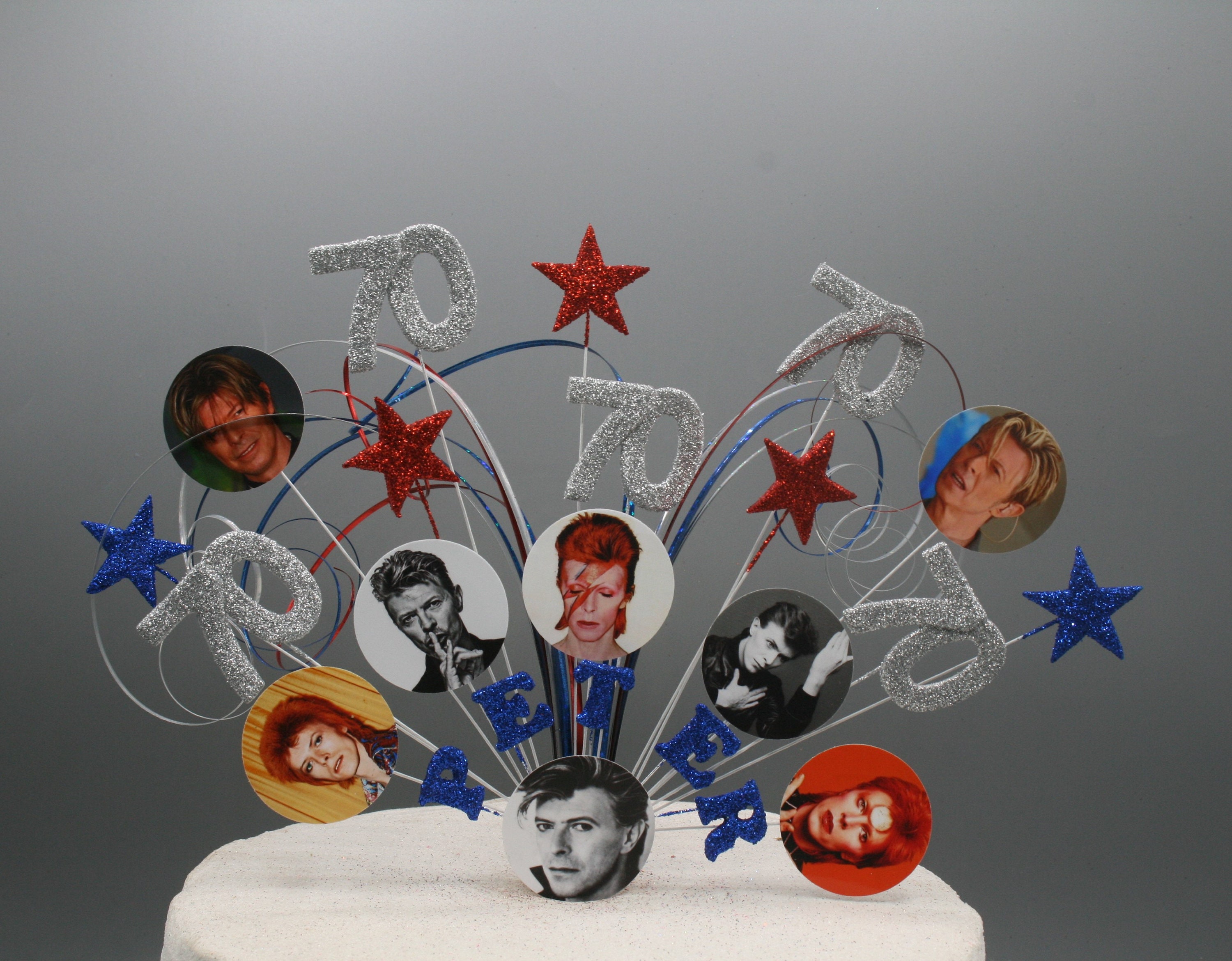 David Bowie Cake Topper Cake Decoration Cake Spray Birthday - Etsy