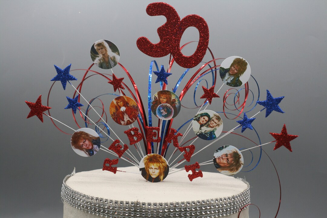David Bowie Cake Topper Cake Decoration Cake Spray Birthday Starburst ...