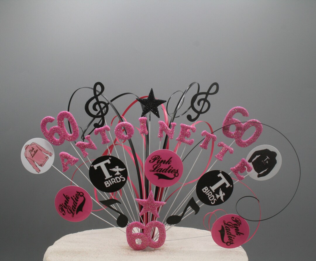 Grease Cake Topper Cake Decoration Cake Spray Birthday Starburst ...