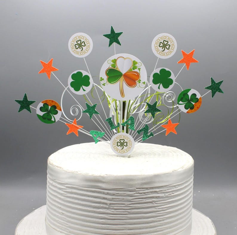 Irish Shamrock Cake Topper Cake Decoration Cake Spray Birthday ...