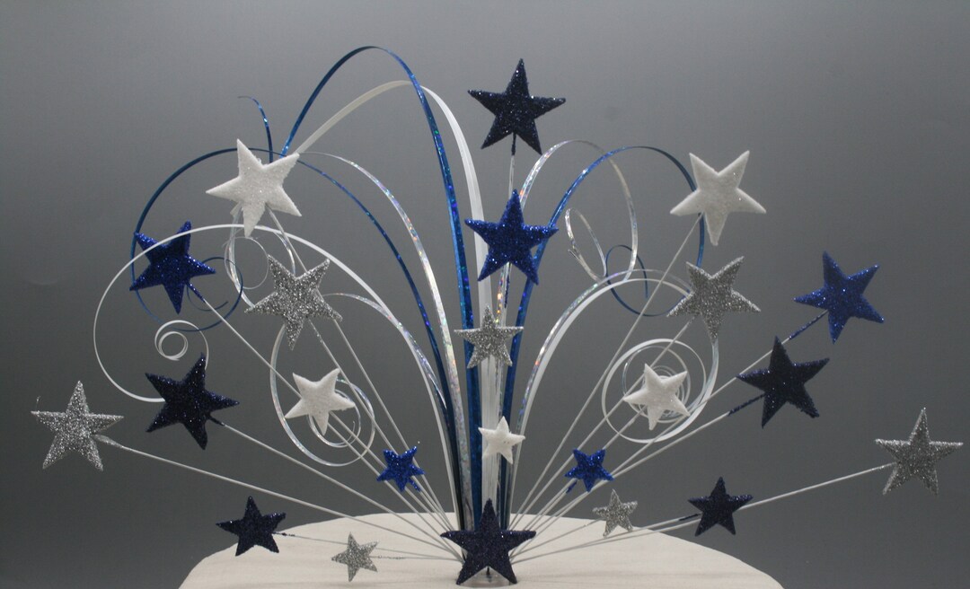 Cake Topper Cake Decoration Cake Spray Stars on Wires Birthday ...