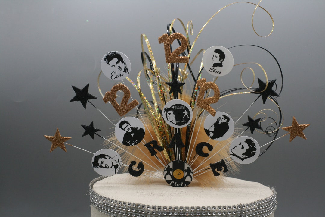 Elvis Cake Topper Cake Decoration Cake Spray Birthday Starburst ...