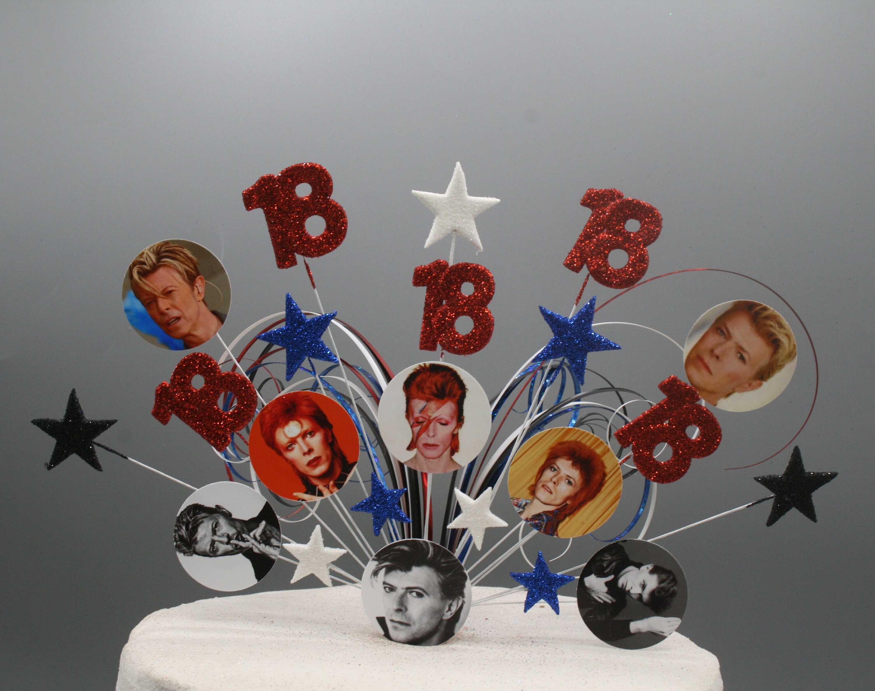 David Bowie Cake Topper Cake Decoration Cake Spray Birthday - Etsy