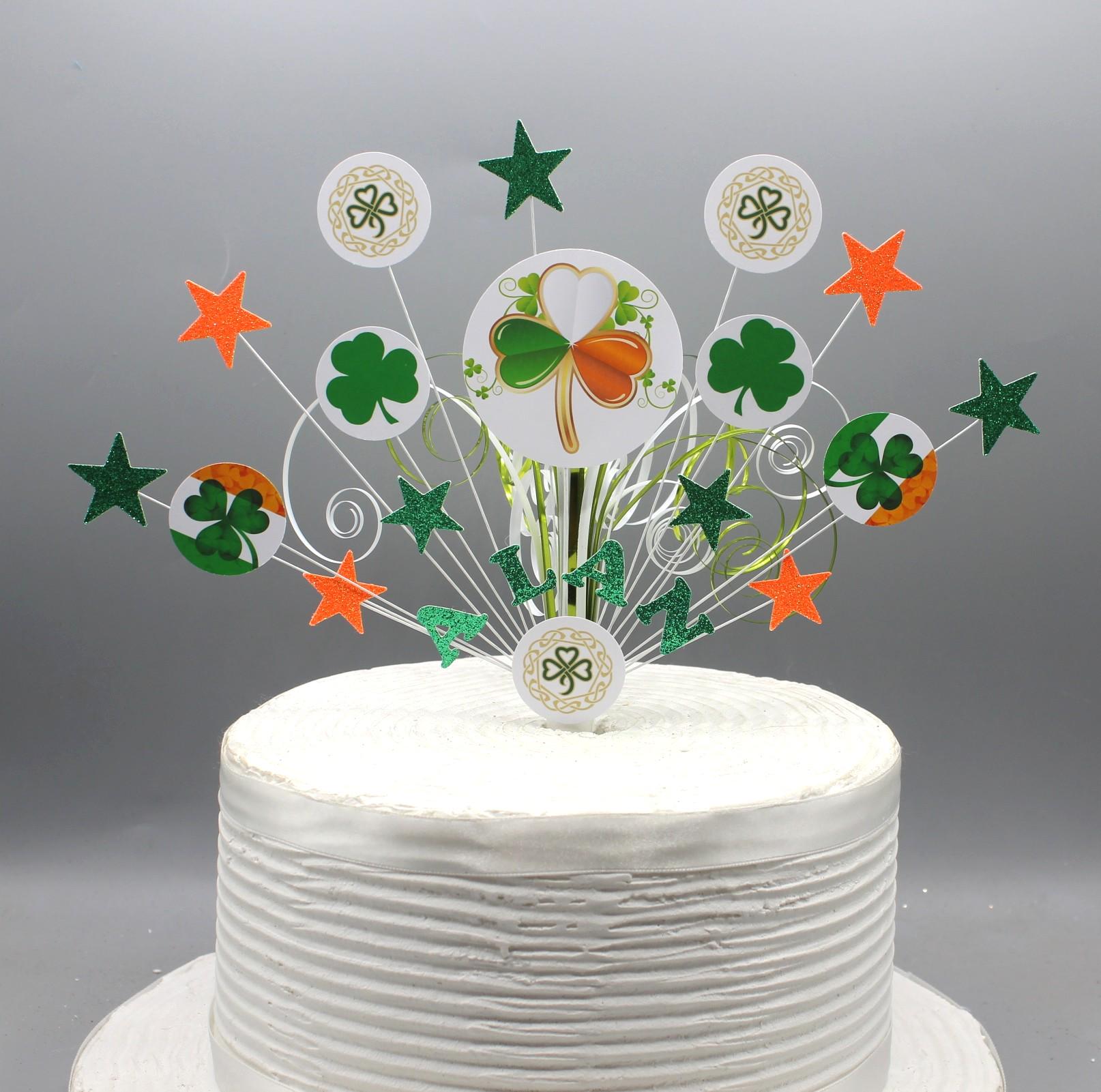 Irish Shamrock Cake Topper Cake Decoration Cake Spray Birthday ...