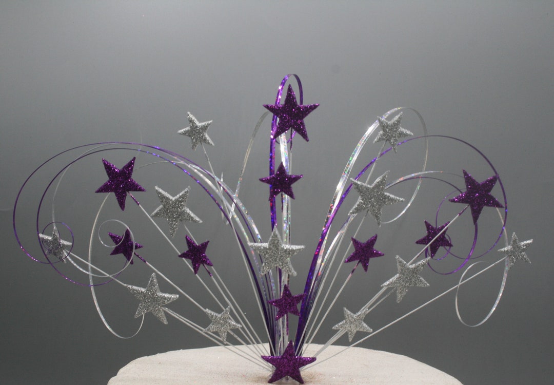 Cake Topper Cake Decoration Cake Spray Stars on Wires Birthday ...