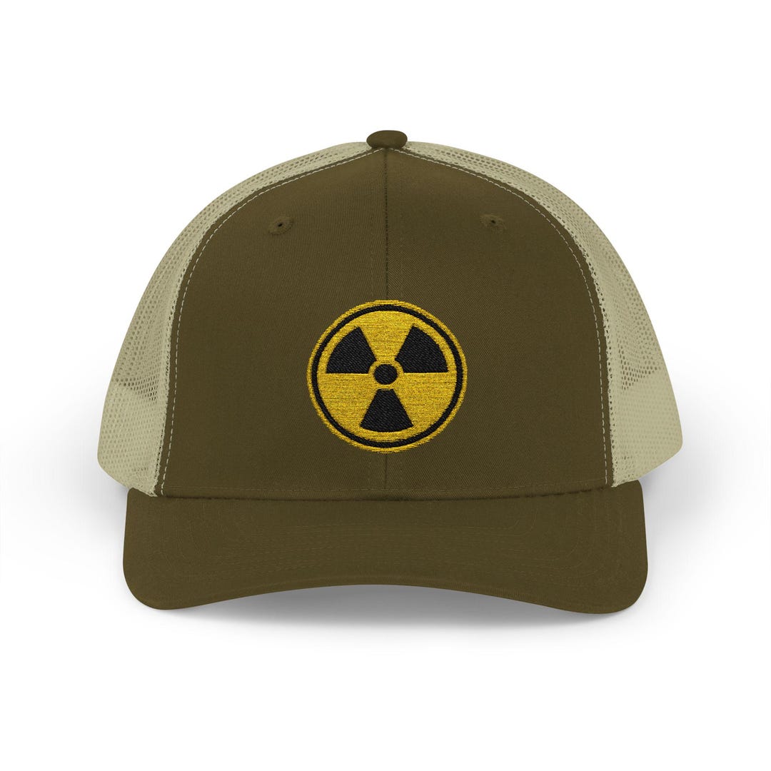 Nuclear Hazard Snapback Cap, Trucker Hat With Warning Sign, Atomic ...