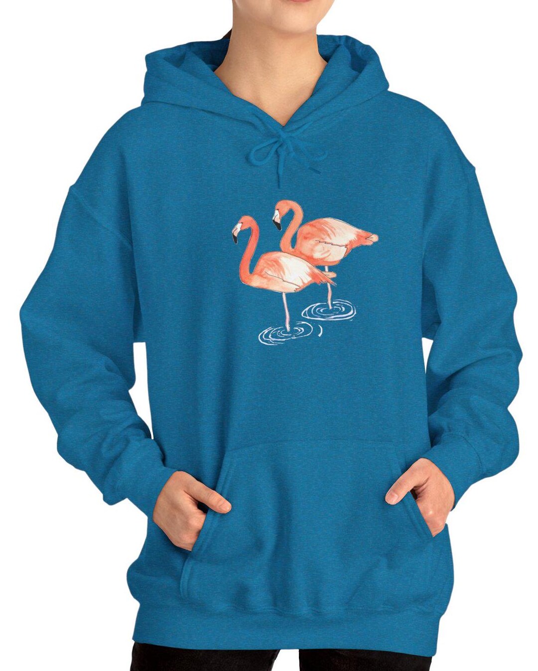 Flamingo Bird Lover Hoodie, Cute Cozy Sweatshirt for Bird Nerd ...