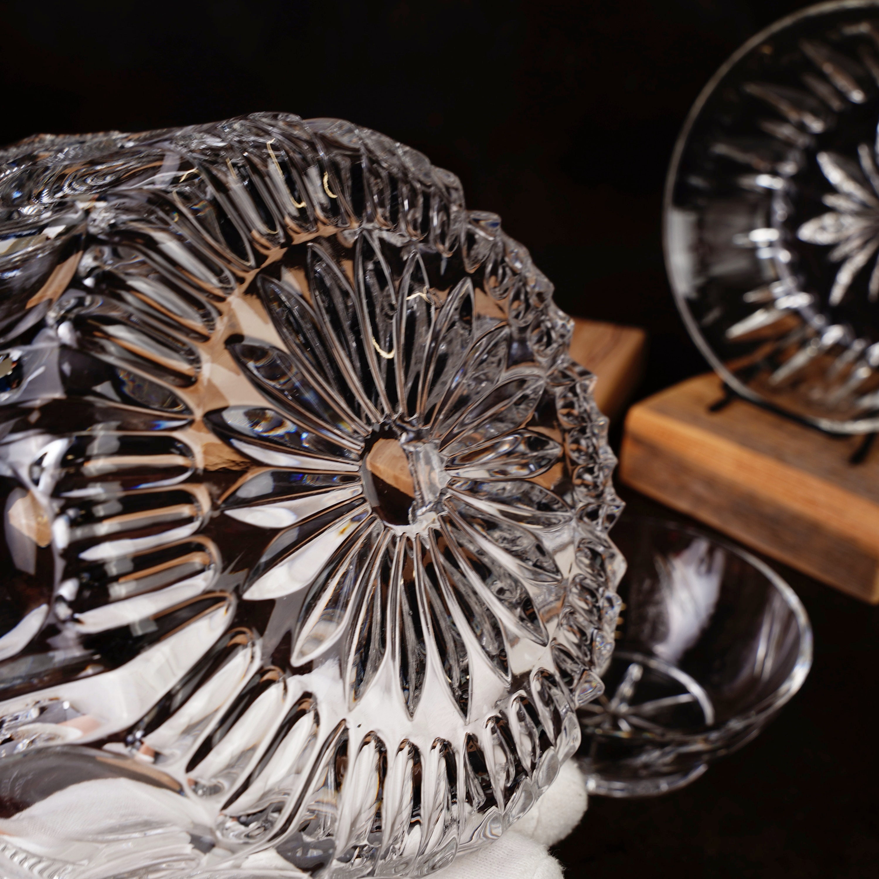 Vintage Set of 3 Glass Bowls: Elegant & Modern for Fruits, Desserts ...