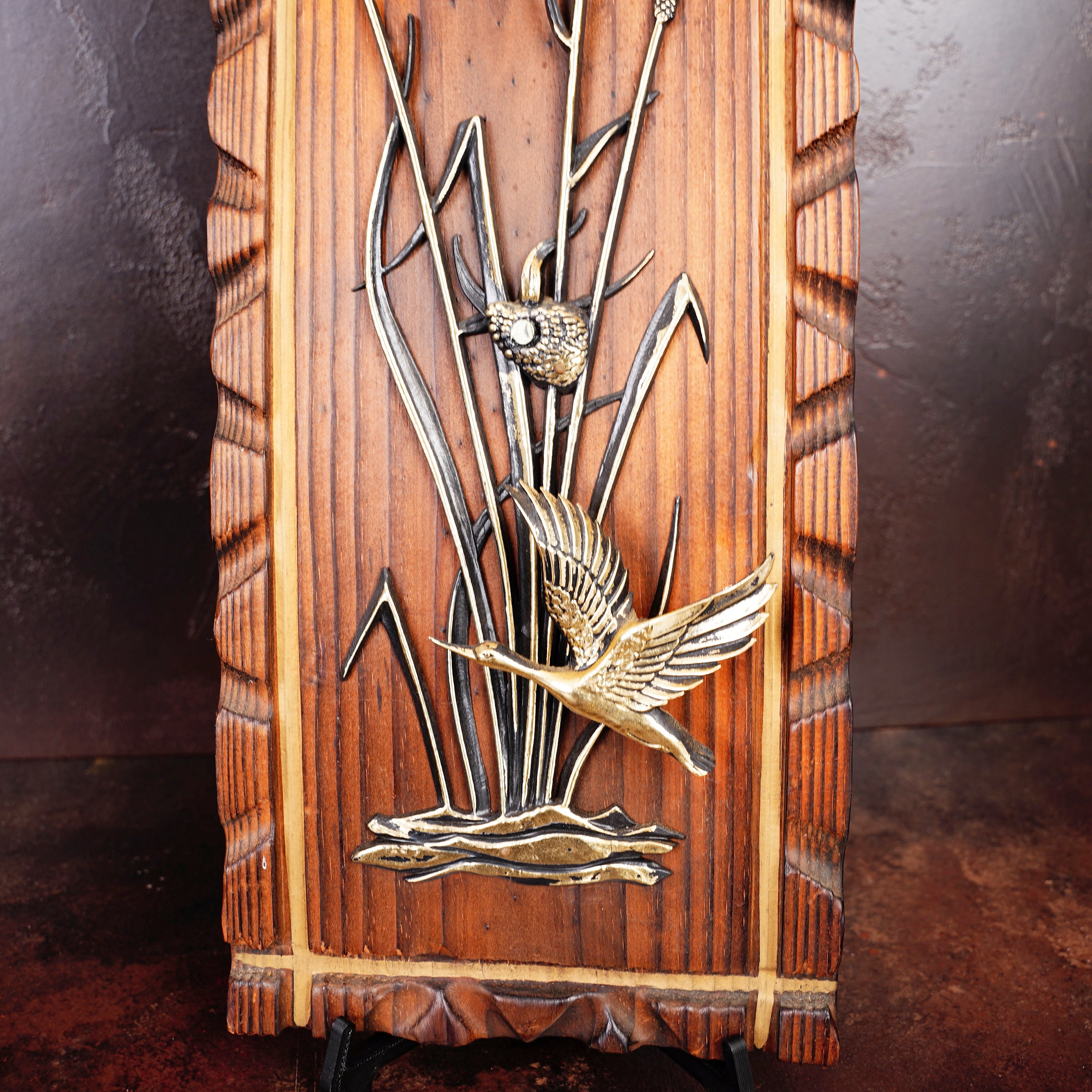 Wooden Wall Art With Duck Relief, Handcrafted Wall Hanging, Nature ...