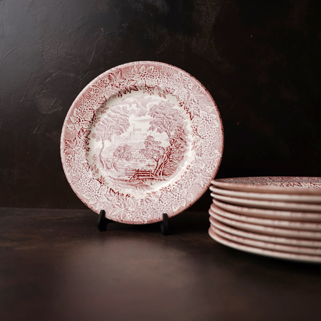 Vintage English Ironstone England Tableware Dinner Plate With Floral ...