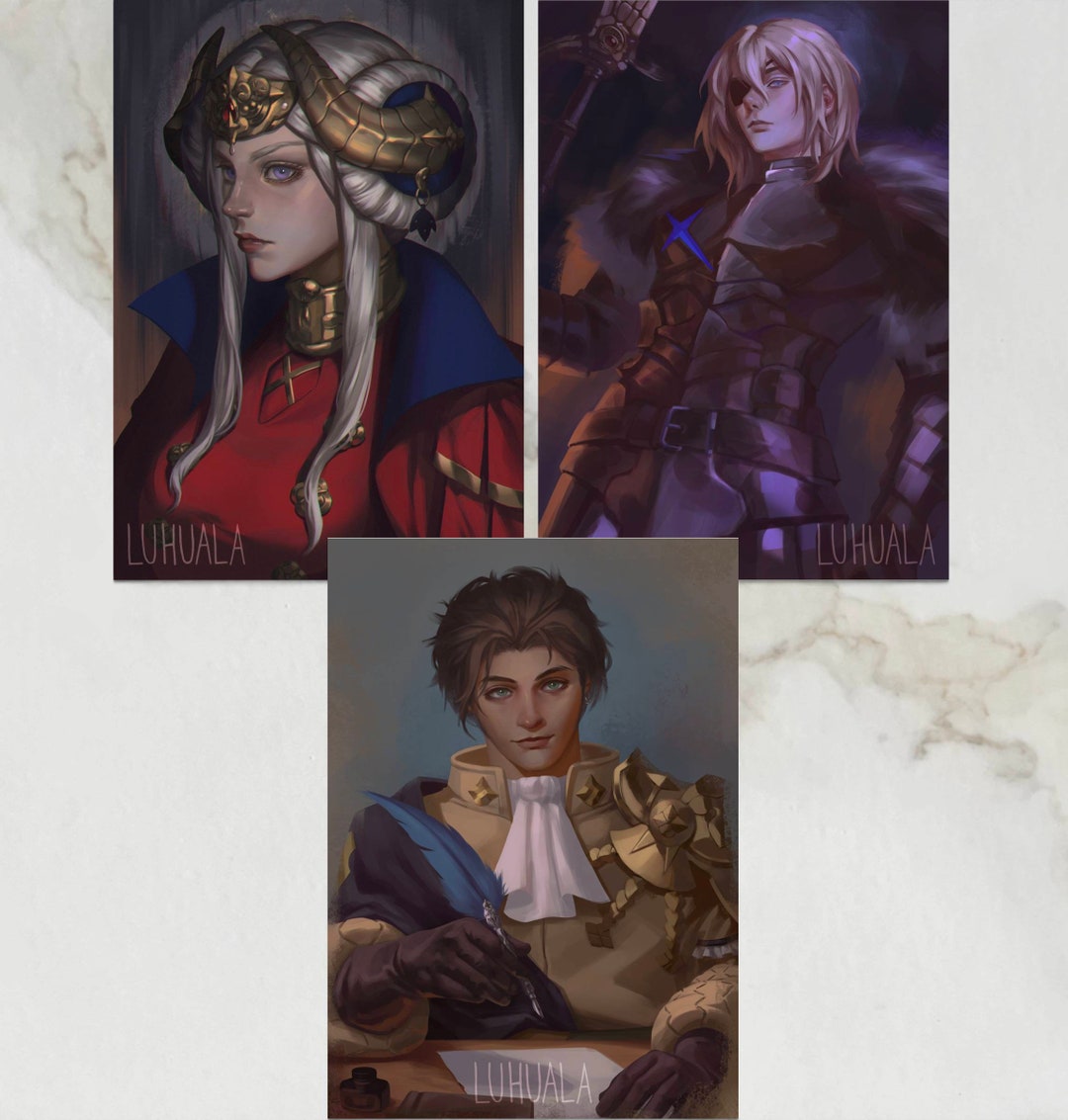 FE3H Edelgard, Dimitri, Claude Art Print/poster A5/A4/A3 - Etsy UK