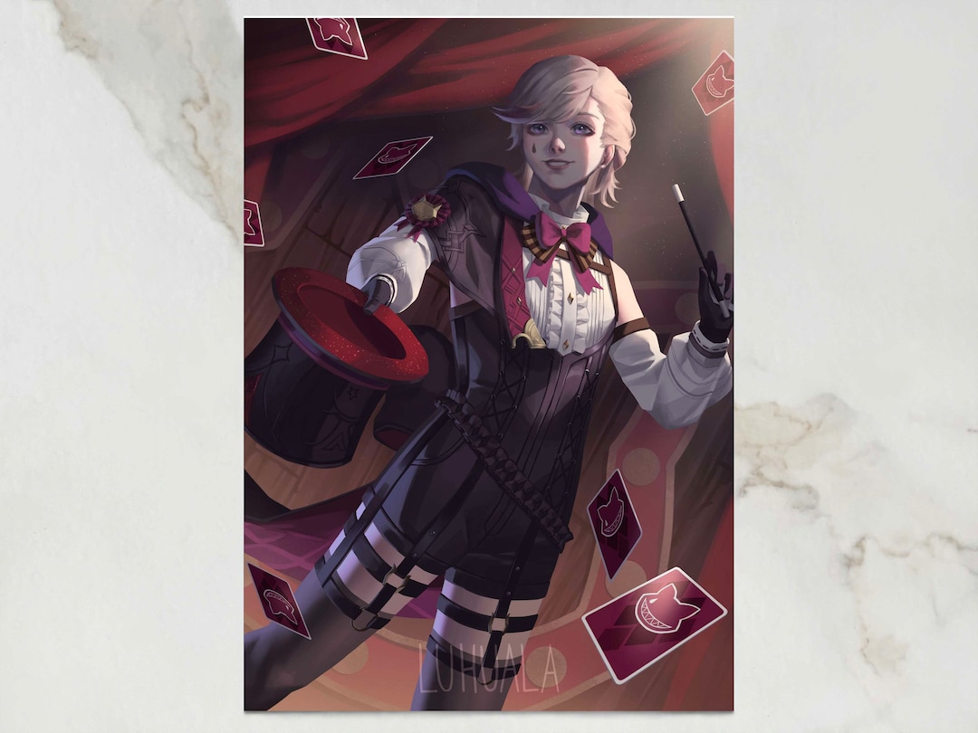 Genshin Impact Lyney Art Print/poster || A5/A4/A3 - Etsy