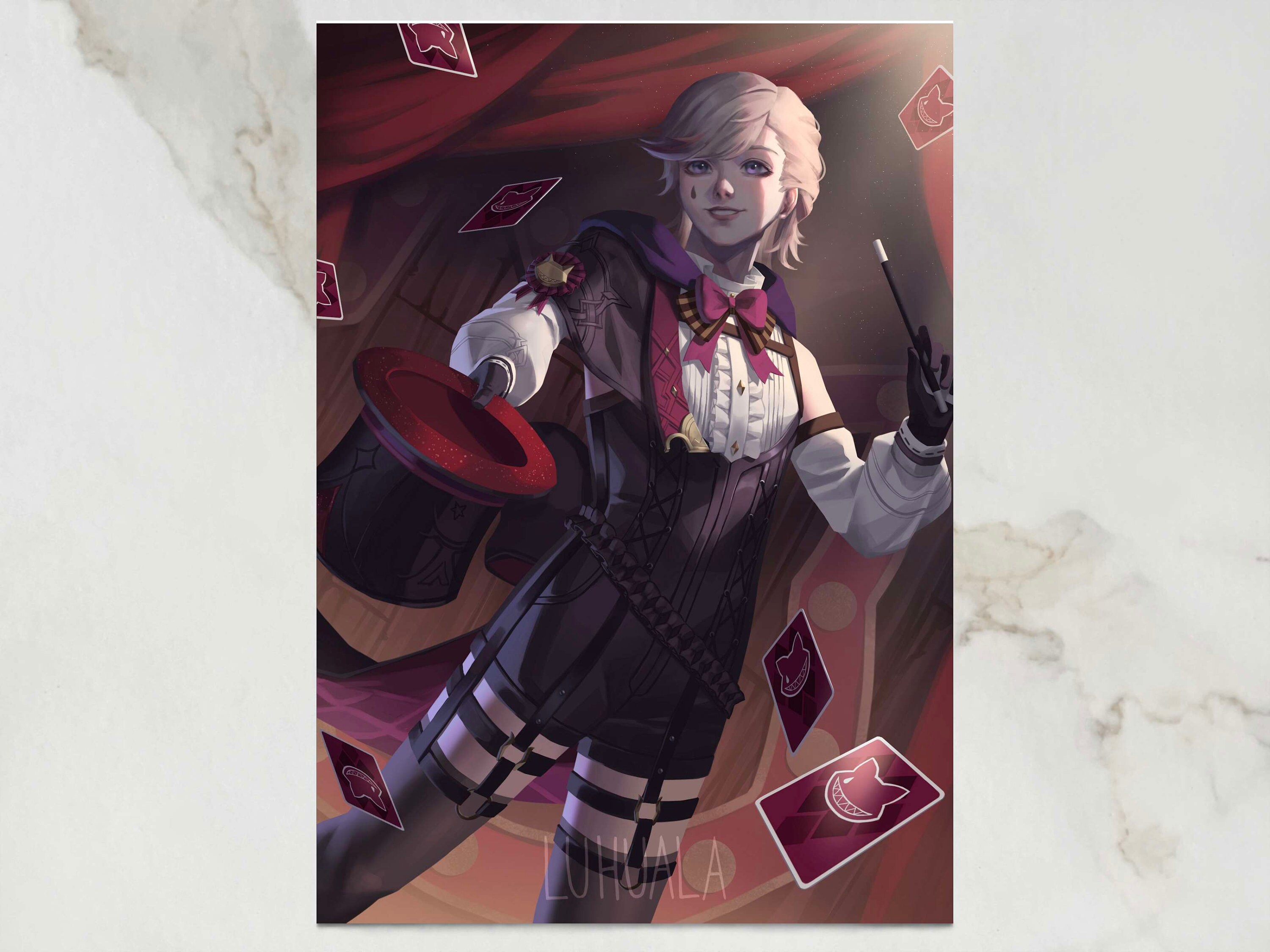 Genshin Impact Lyney Art Print/poster || A5/A4/A3 - Etsy