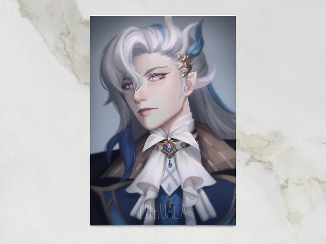 Genshin Impact Neuvillette Art Print/poster || A5 - Etsy