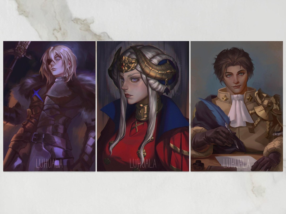FE3H Dimitri, Edelgard, Claude Art Print/poster || A5/A4/A3 - Etsy