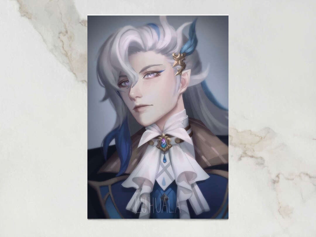 Genshin Impact Neuvillette Art Print/poster Mini Print - Etsy Australia