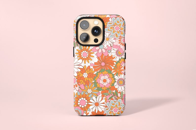 Phone Case PNG, Hippie Flowers PNG, Hippie Design for Phone Case ...