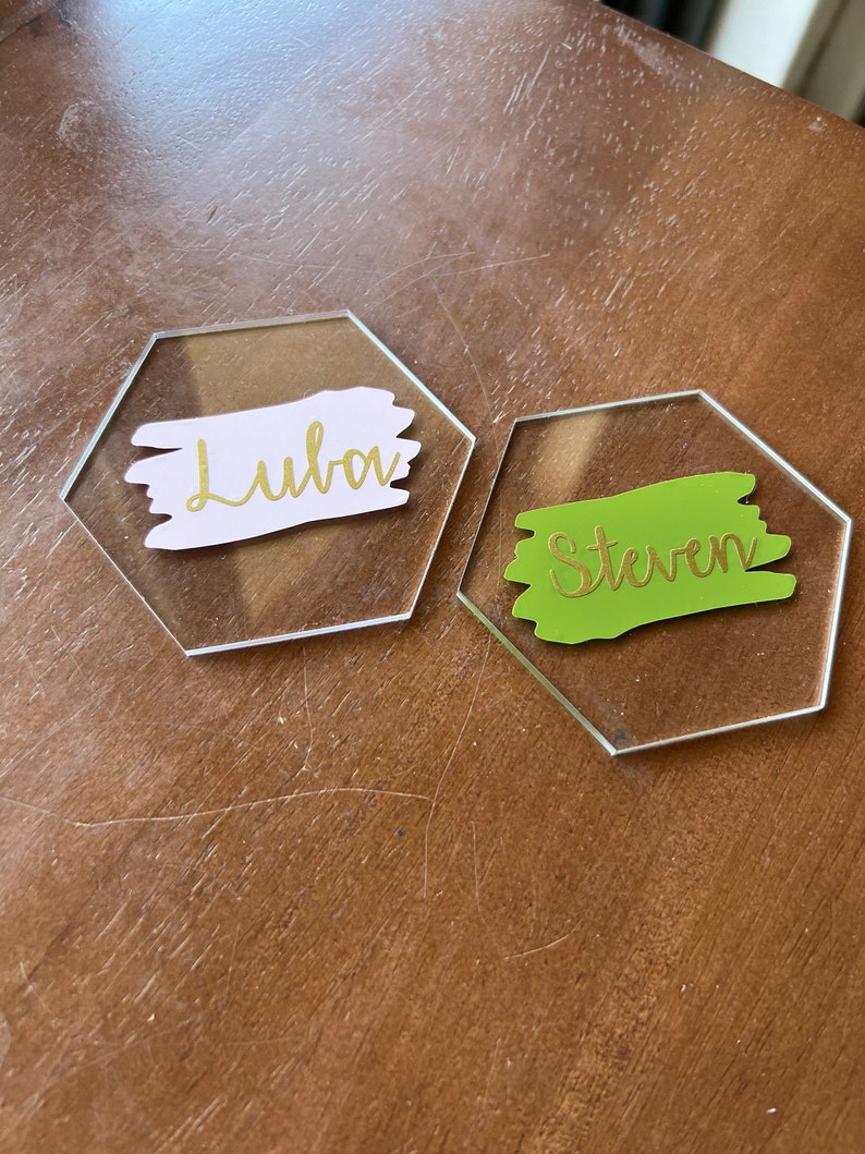 Acrylic Name Place Setting - Etsy