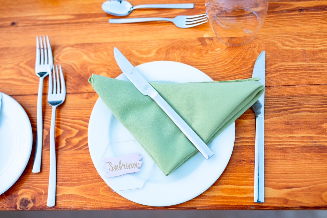 Acrylic Name Place Setting - Etsy