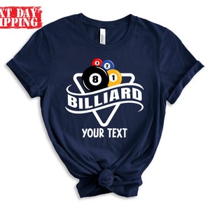 Custom Billiards Shirt, Billiards Squad T-shirts, Billiards Crew Shirts ...