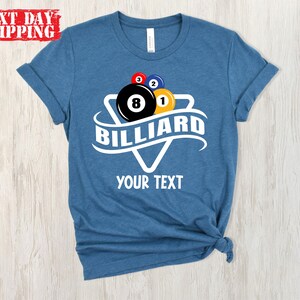 Custom Billiards Shirt, Billiards Squad T-shirts, Billiards Crew Shirts ...