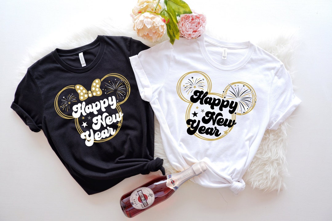 Happy New Year Disney Family Shirt, Cute Disney Couple 2026 Shirt ...
