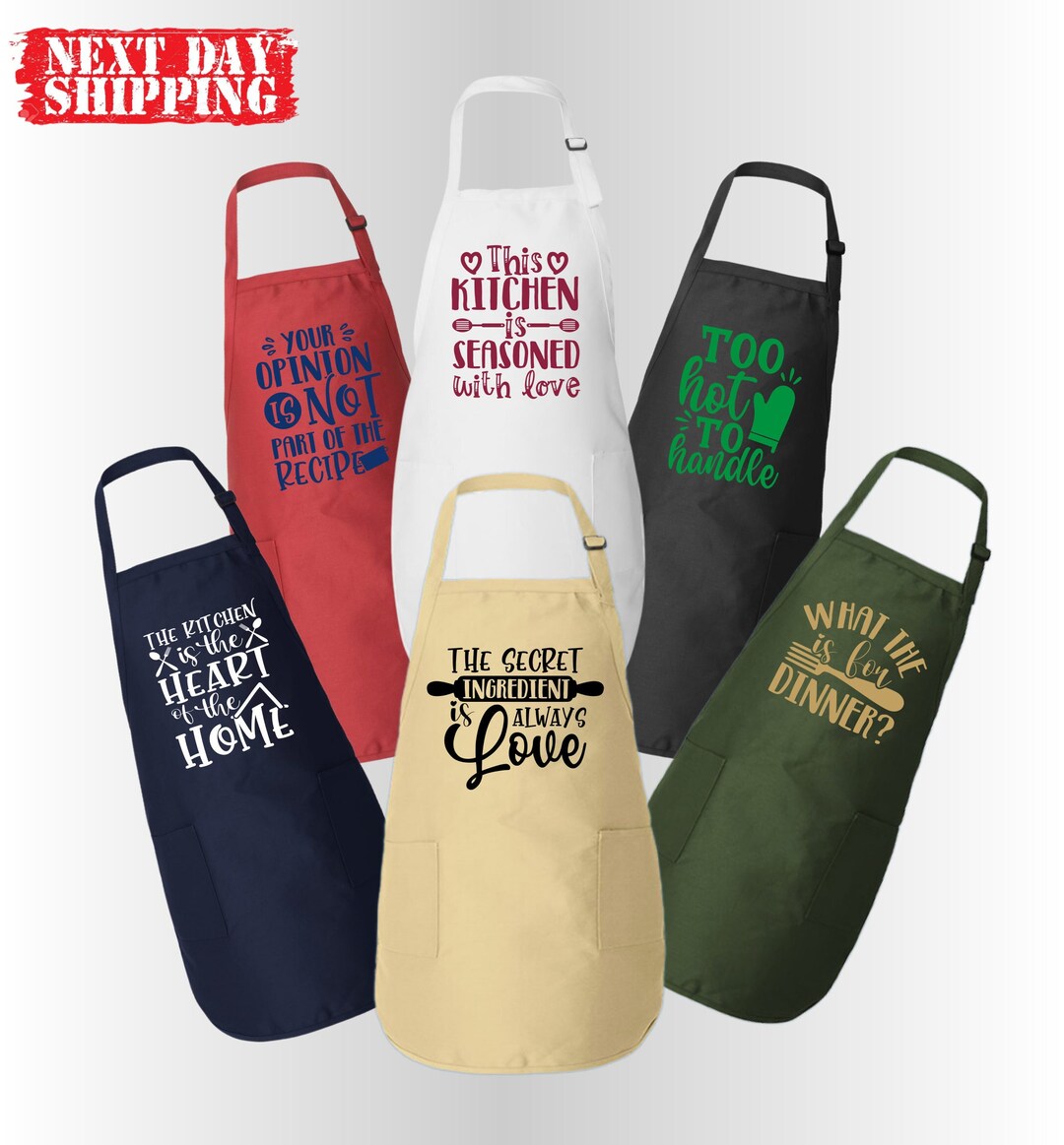 9 Different Cute and Funny Kitchen Aprons for Women and Men, Chef ...