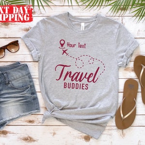 Custom Route Destination Travel Buddies Shirt, Travel Tshirt, Road Trip ...