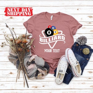 Custom Billiards Shirt, Billiards Squad T-shirts, Billiards Crew Shirts ...