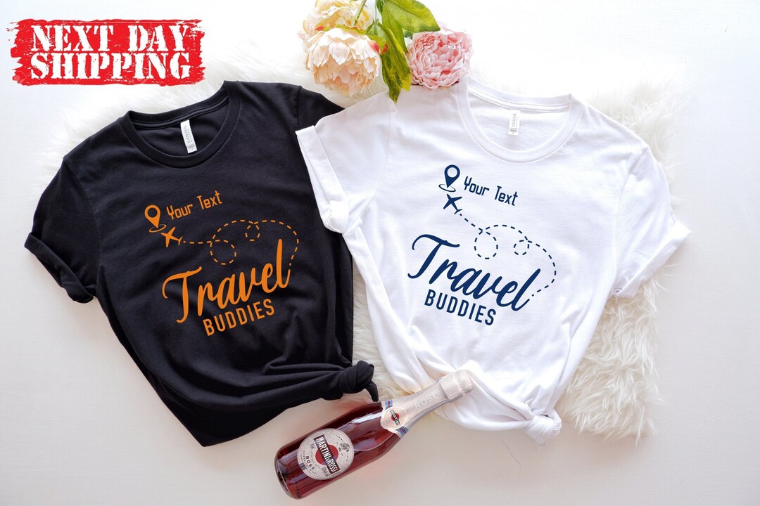 Custom Route Destination Travel Buddies Shirt, Travel Tshirt, Road Trip ...