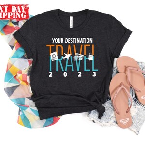 Custom Route Destination Travel 2023 Shirt, Travel Tshirt, Road Trip ...