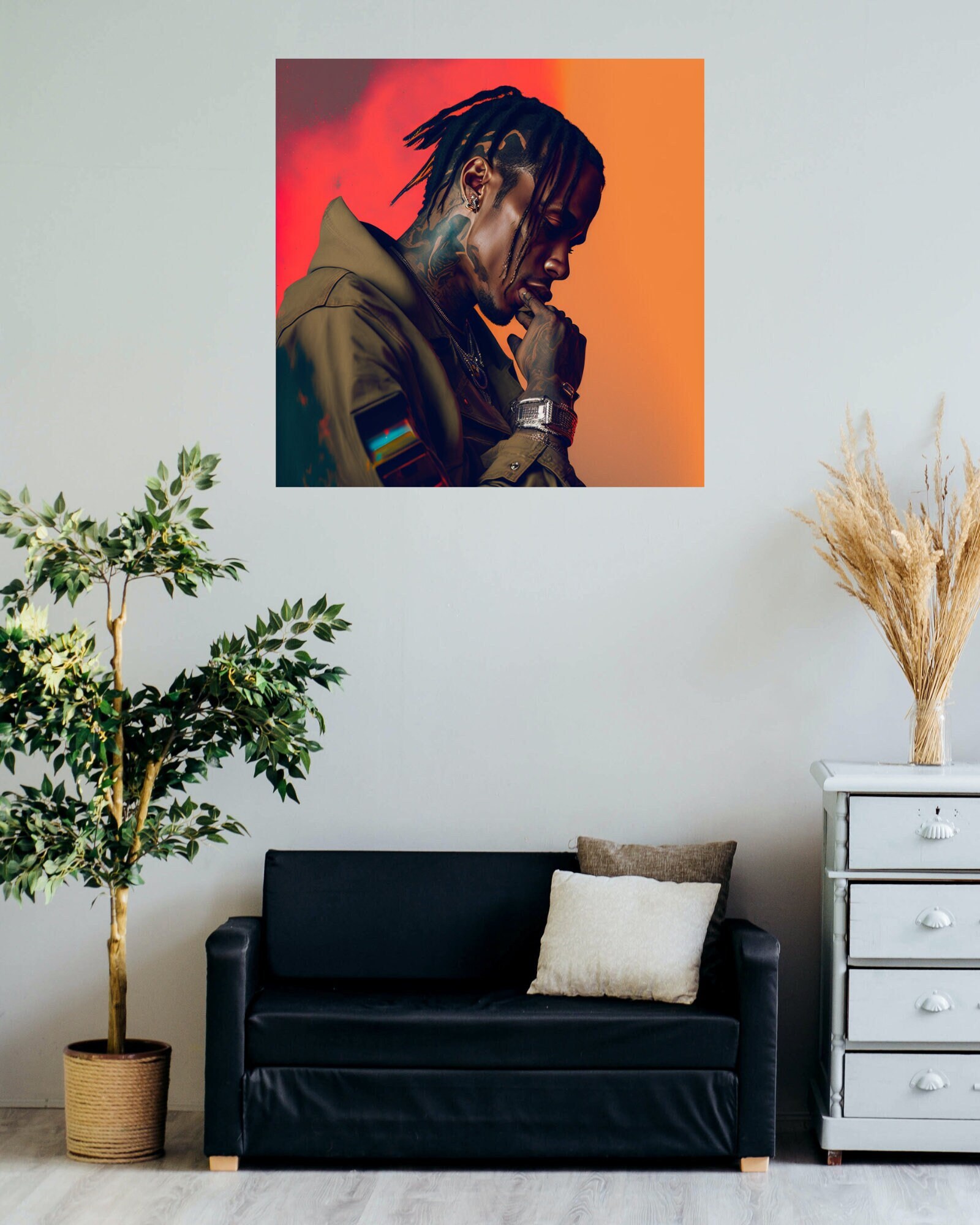 Realistic Cartoon: Travis Scott - Etsy