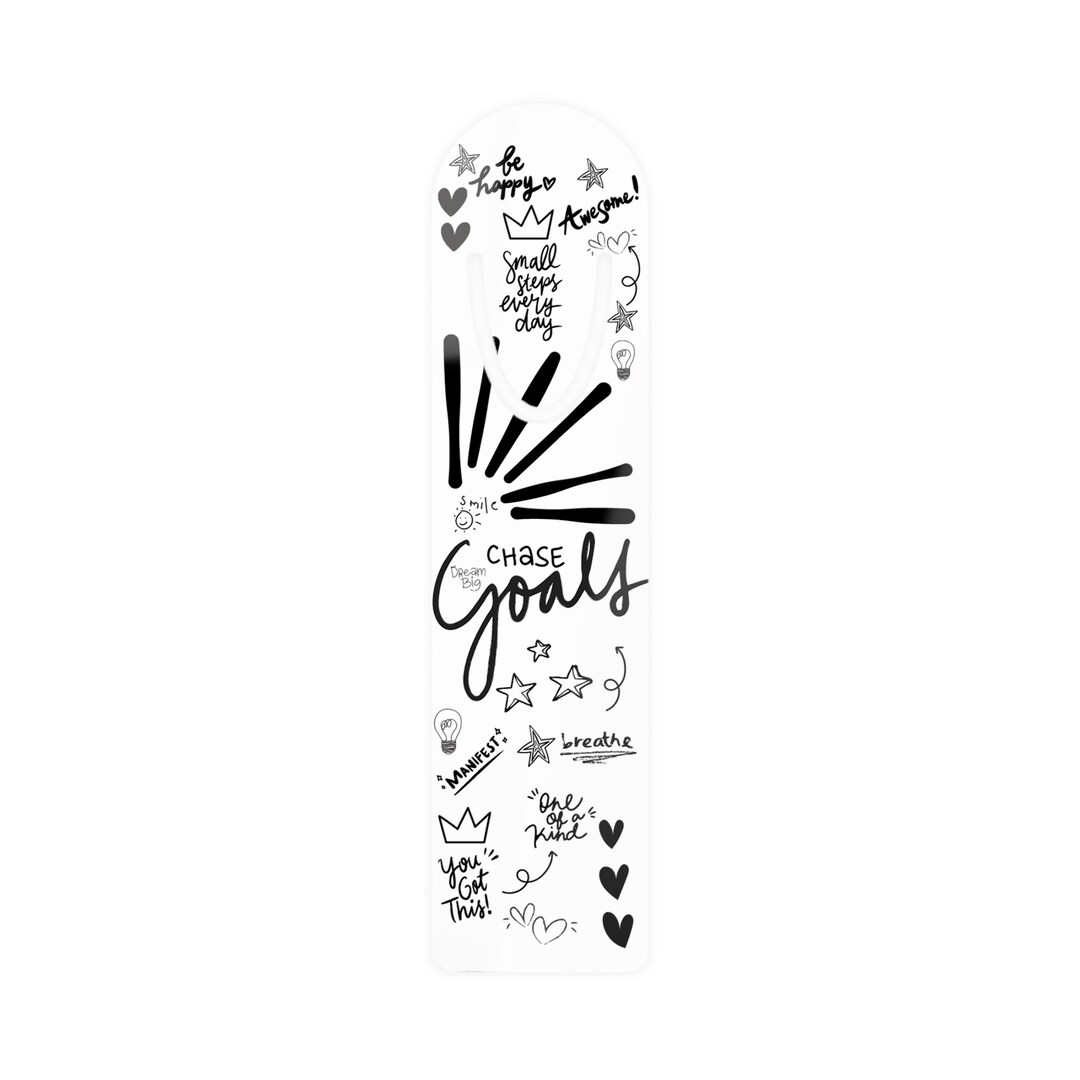 Aluminum Base Bookmark - Positive Words - Inspirational Reading ...