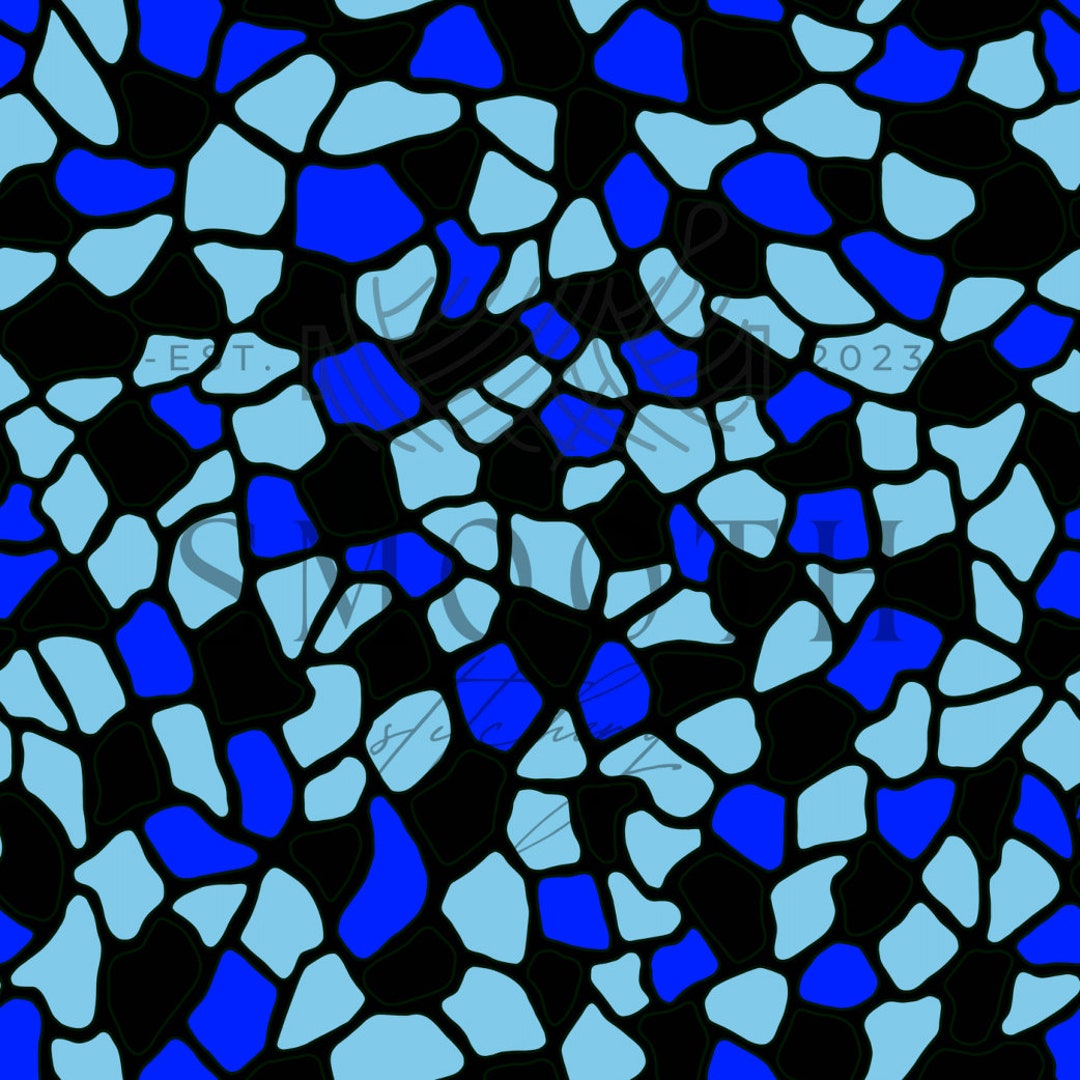 Seamless Blue Art Pattern, Seamless Pattern, Printable Repeat Pattern ...