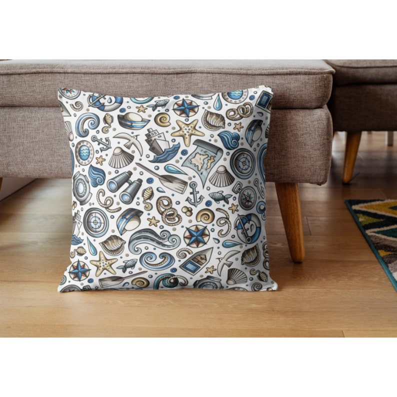 Seamless Ocean Treasure Pattern, Seamless Pattern, Printable Repeat ...