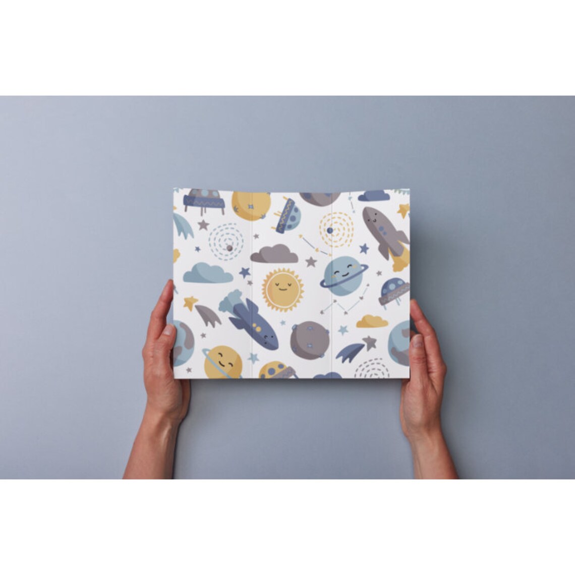 Seamless Outer Space Pattern, Seamless Pattern, Printable Repeat ...