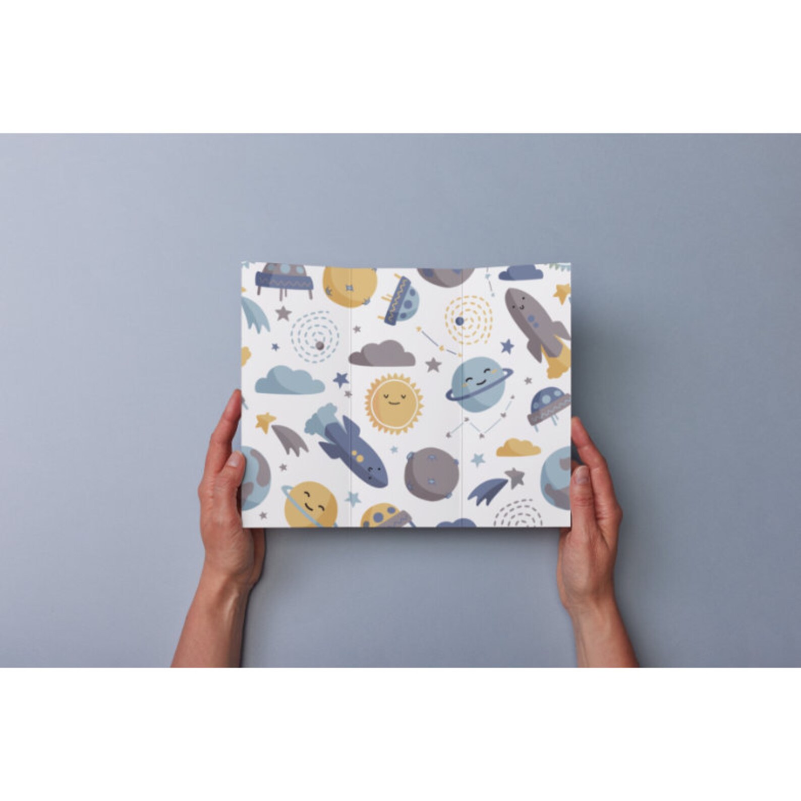 Seamless Outer Space Pattern, Seamless Pattern, Printable Repeat ...