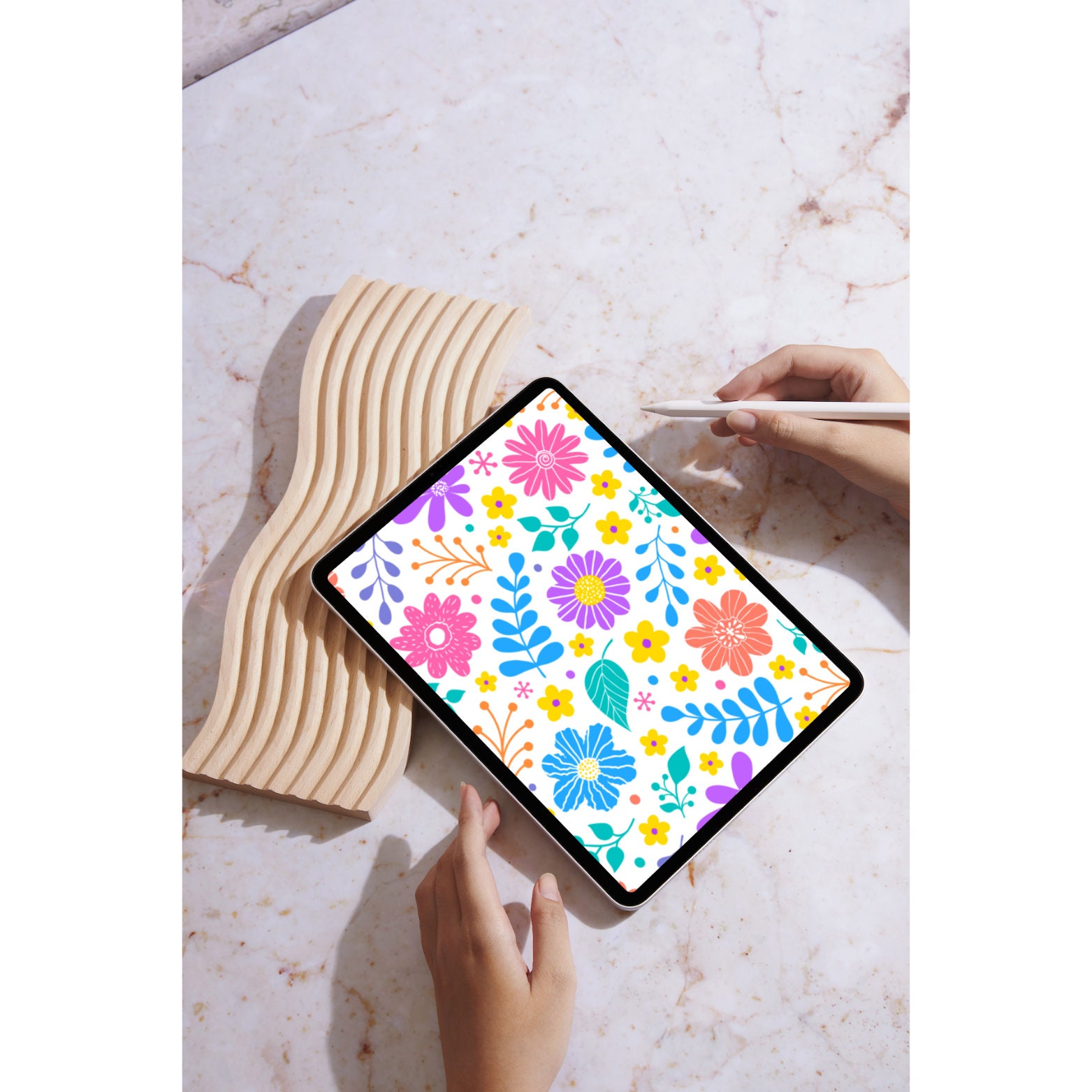 Flower Patch Bloom Pattern Seamless, Floral Digital Paper, Flower ...