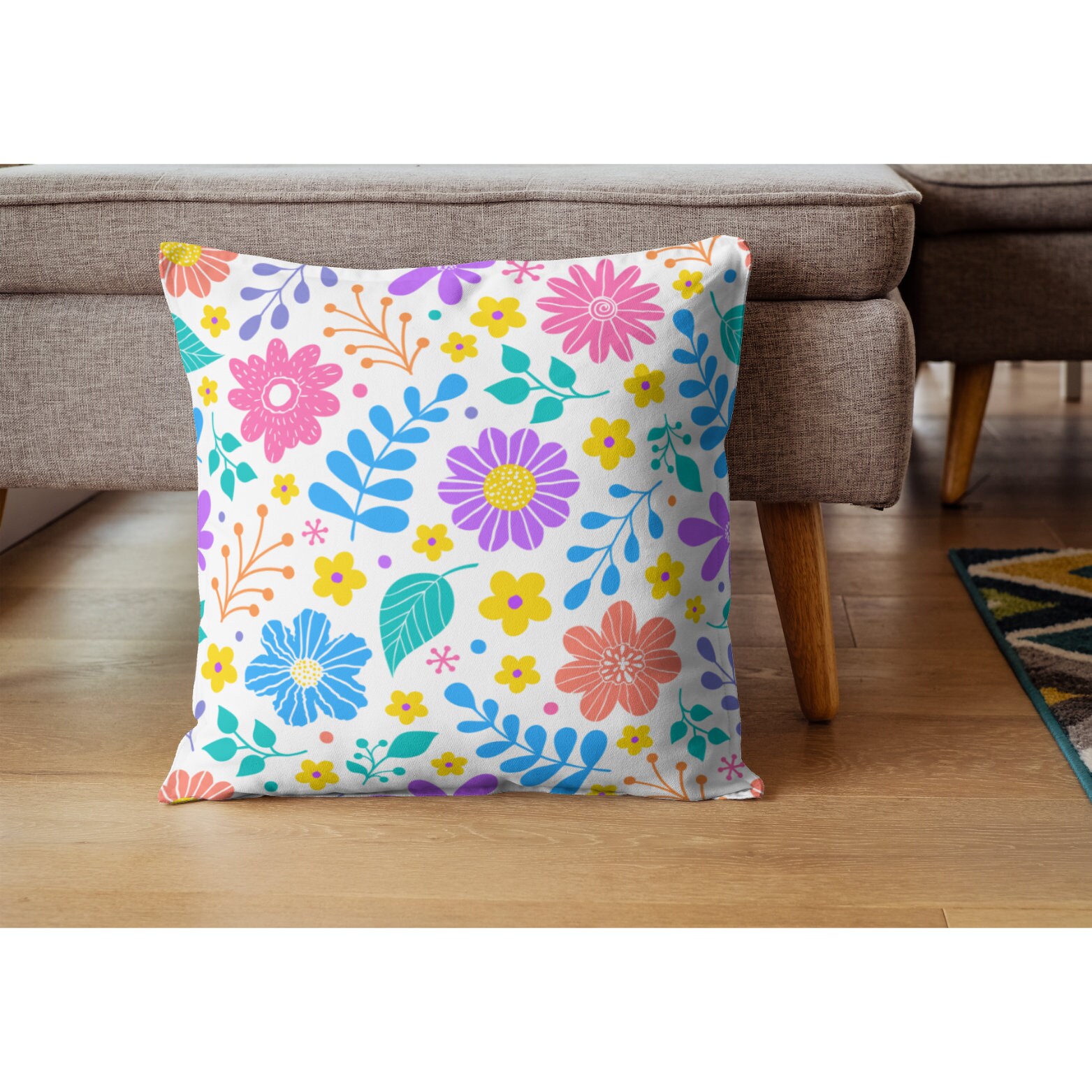 Flower Patch Bloom Pattern Seamless, Floral Digital Paper, Flower ...