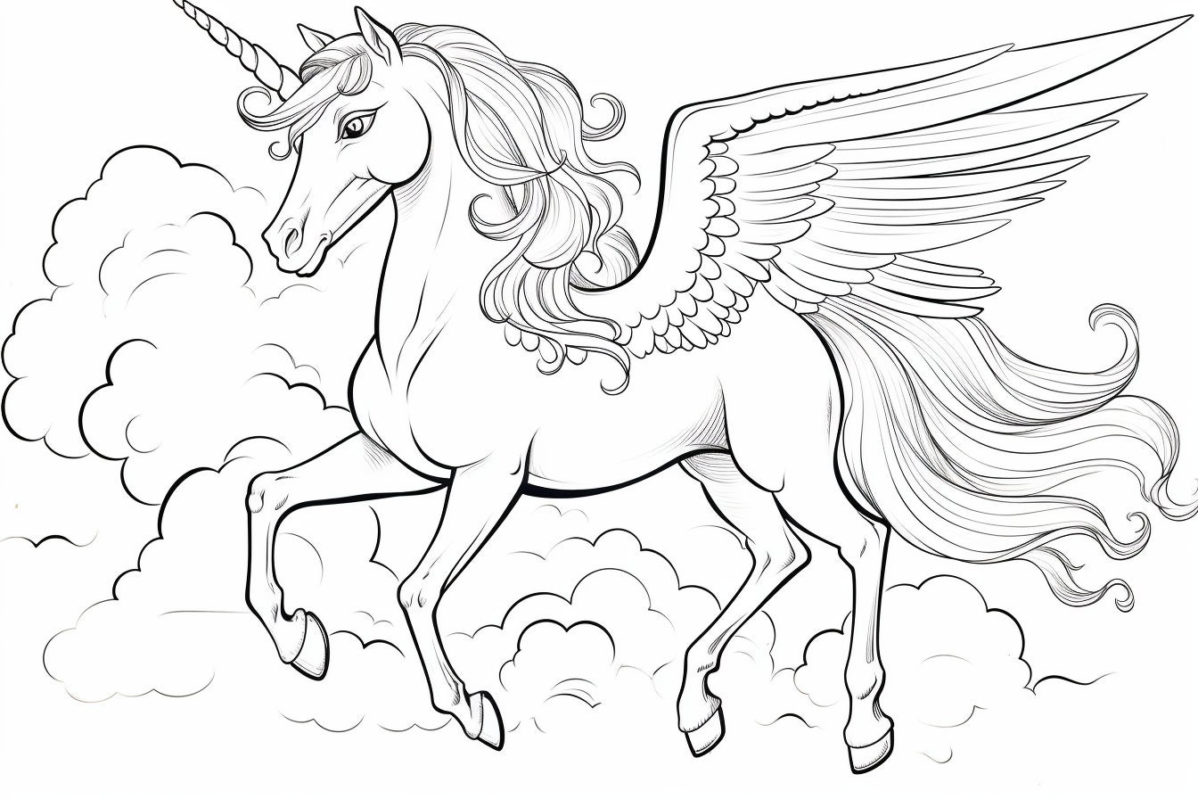 40 Unicorn Coloring Pages, Fantasy Unicorn Coloring Sheets,fantasy ...