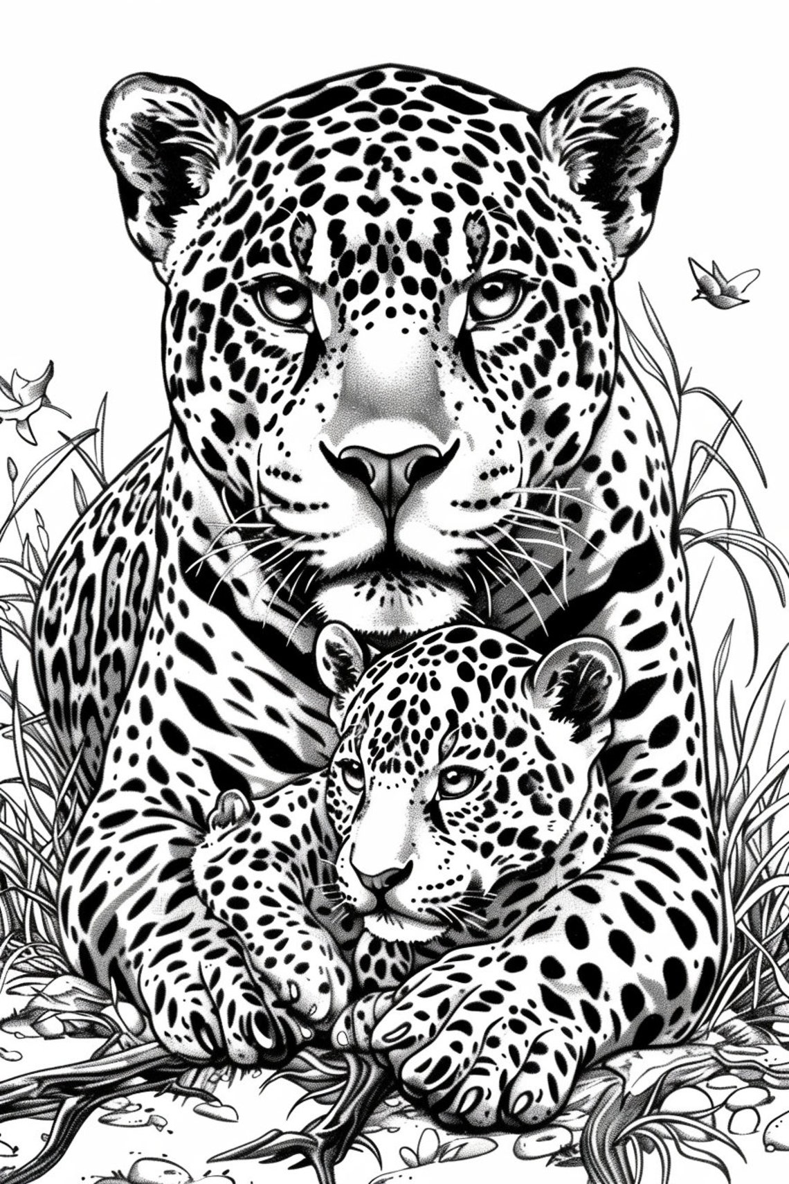 40 Big Cats Coloring Pages , Lion Coloring Sheets, Tiger Grayscale ...