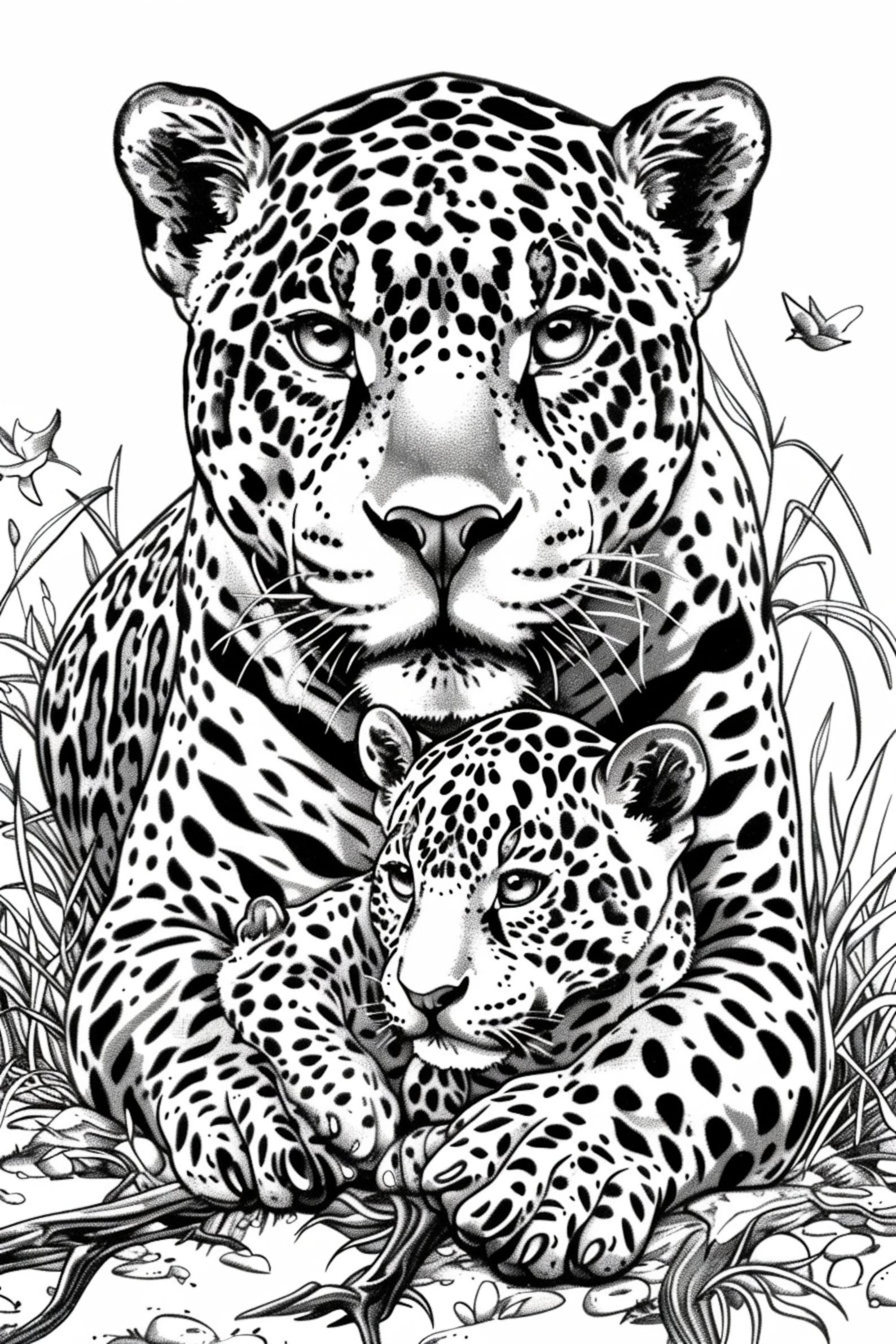 40 Big Cats Coloring Pages , Lion Coloring Sheets, Tiger Grayscale ...