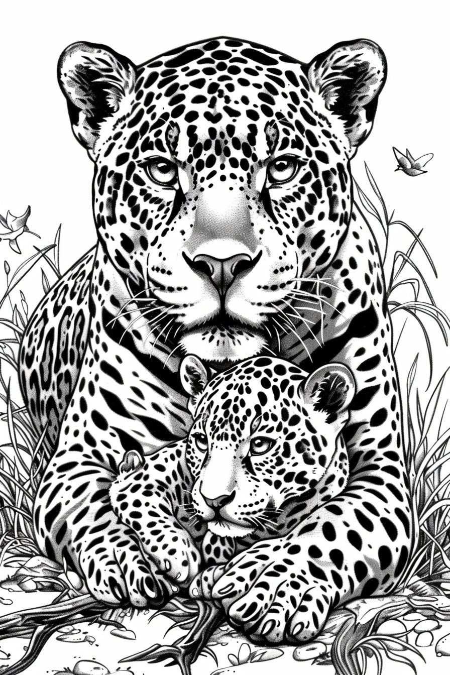 40 Big Cats Coloring Pages , Lion Coloring Sheets, Tiger Grayscale ...