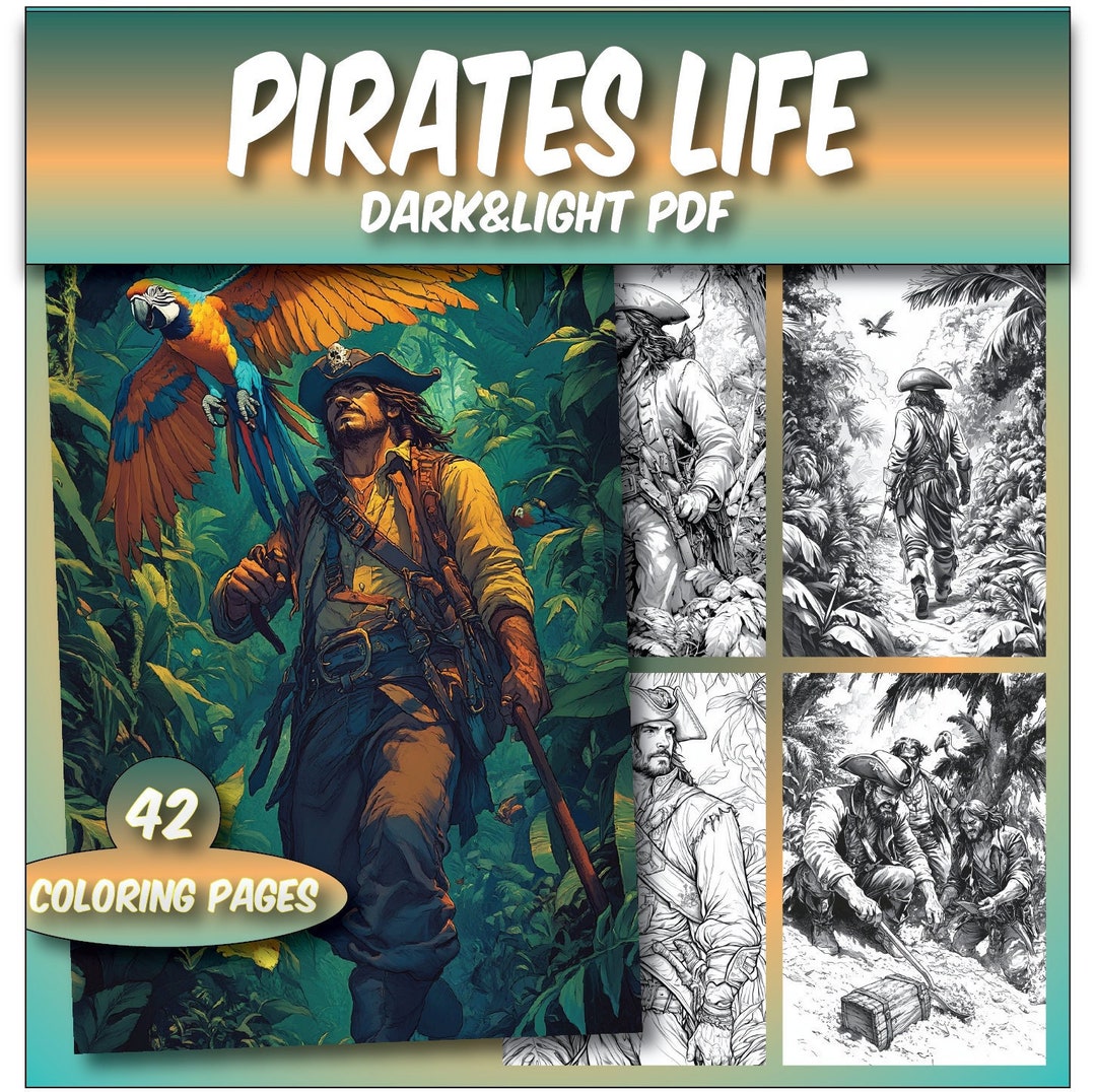 42 Pirates Life Coloring Pages,pirates Coloring Book,coloring Pages for ...