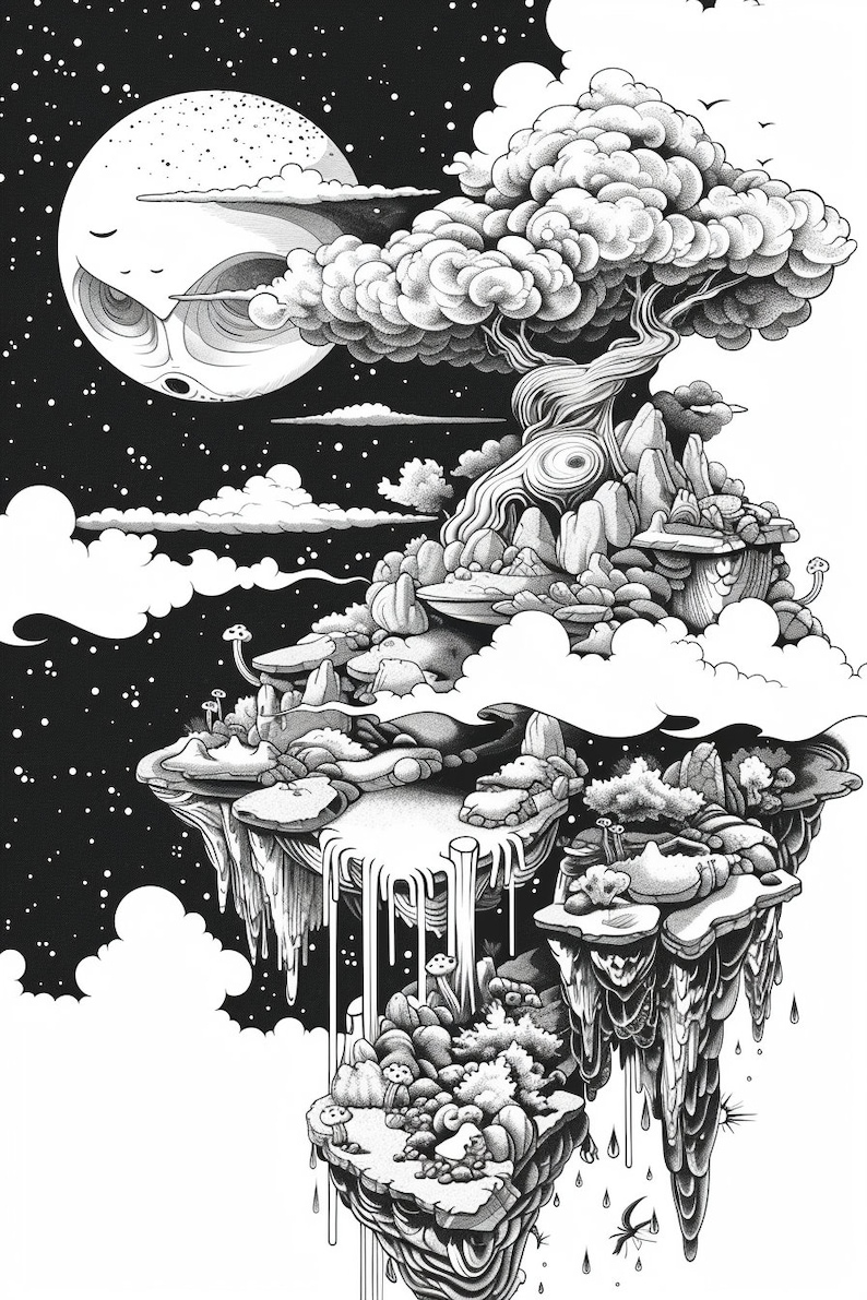 35 Trippy Art Coloring Pages for Adults, Trippy Coloring Sheets,trippy ...
