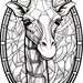 45 Stained Glass Animal Coloring Pages for Adults, Animal Coloring ...