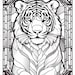 45 Stained Glass Animal Coloring Pages for Adults, Animal Coloring ...